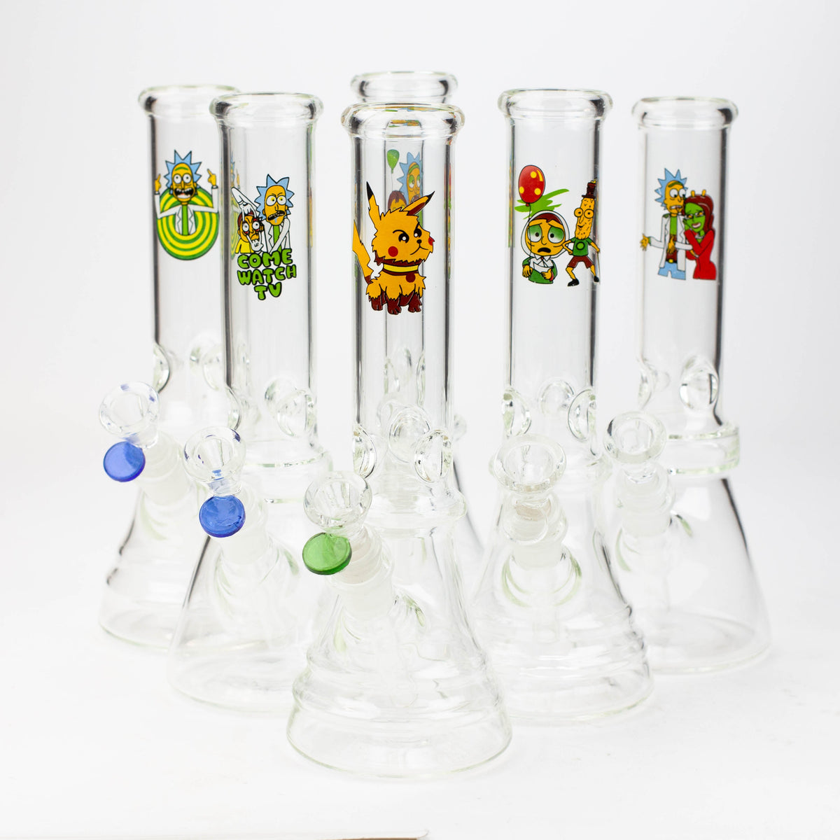 10" Conical Decal Bong - Assorted Decal design — Jupiter Grass