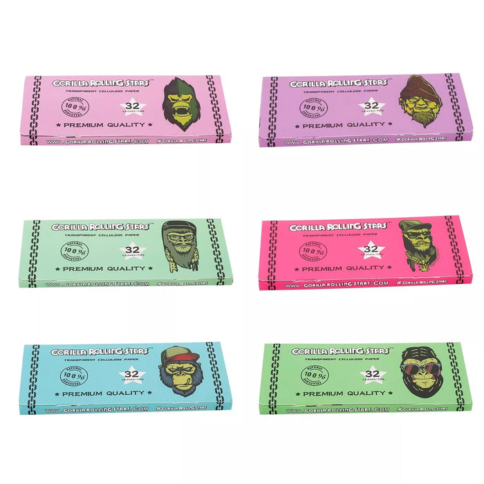 Rolling Stars w/tips King size Cellulose Rolling Papers,GRS Designs ...